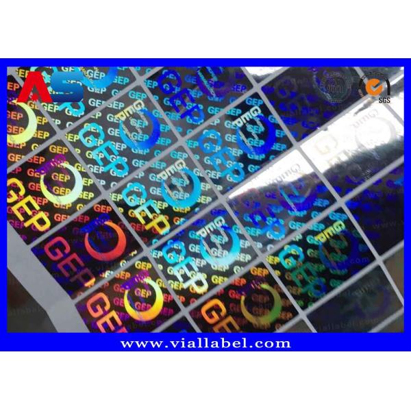 Quality Custom Holographic Stickers , Anti Fake 3D Hologram Stickers Printing void for sale