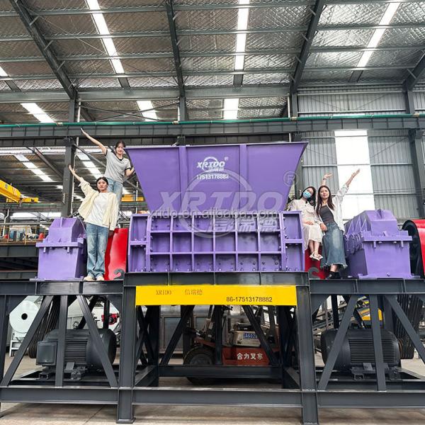 Quality Two Shaft Shredder 300Kg/H-22000Kg/H Aluminum Recycling Machine for sale