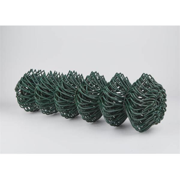 Quality Green PVC Coated Chain Link Fence Waterproof Sports Fields Fencing for sale