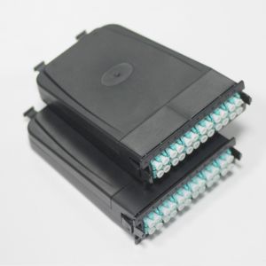 Quality 24F MPO To LC Fiber Optic MPO MTP Cable OM4 Cassette Module For Data Center for sale