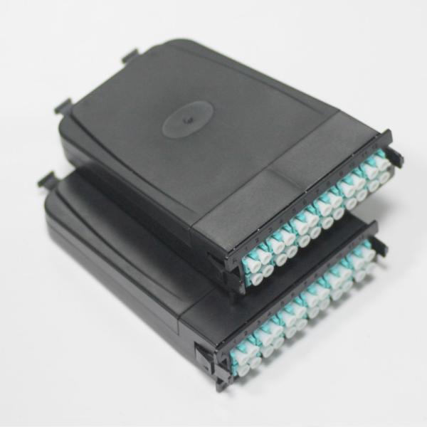 Quality 24F MPO To LC Fiber Optic MPO MTP Cable OM4 Cassette Module For Data Center for sale