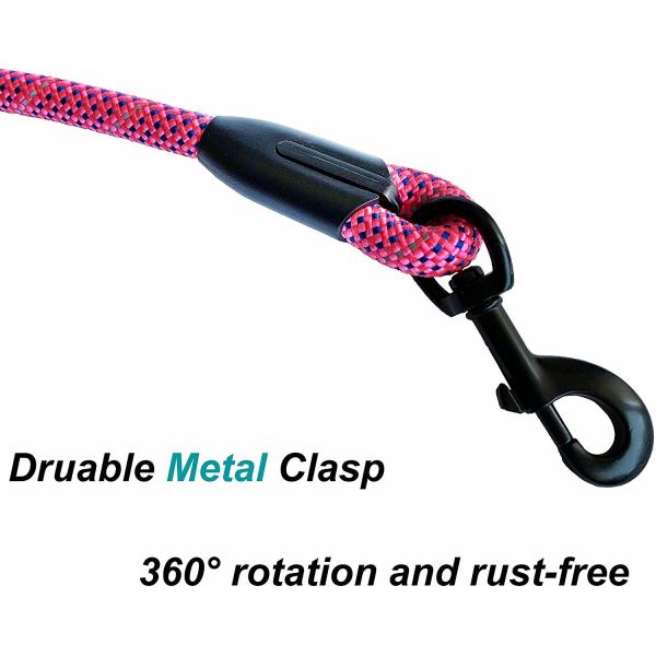 Quality Highly Reflective Nylon Dog Leash Comfortable Handle for sale