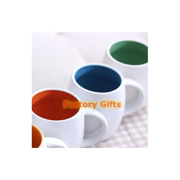Quality Two Tone Mug And Cup 500ml Ceramic Barrel Coffee Mug Easy Cleaning for sale