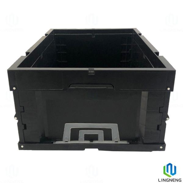 Quality 46L Collapsible Storage Box Plastic Collapsible Storage Bins With Lid 600*400 for sale