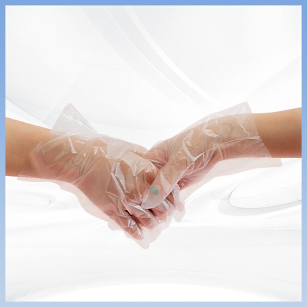 Quality 100pcs/ Box Kitchen Disposable PE Gloves Polyethylene For Home Office for sale