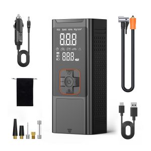 Quality 150PSl 80000mAh Cordless Tyre Inflator Portable Air Compressor Pump for sale