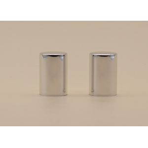 Quality Silver Aluminum Perfume Bottle Caps Cylinder Shape PP Plastic Inner for sale
