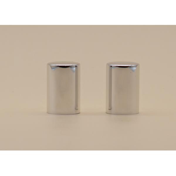 Quality Silver Aluminum Perfume Bottle Caps Cylinder Shape PP Plastic Inner for sale