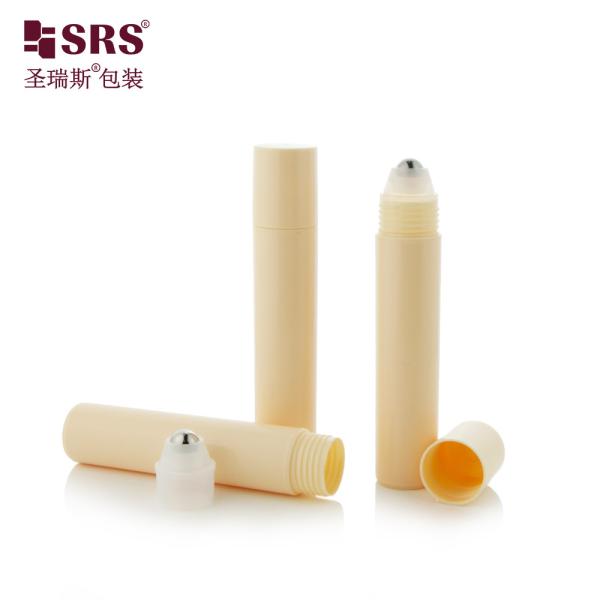 Quality RPP-20ML Nude Inject Customization Round Shape Roller Steel Ball Massage Antiperspirant Gel Roll On Bottle Applicator for sale