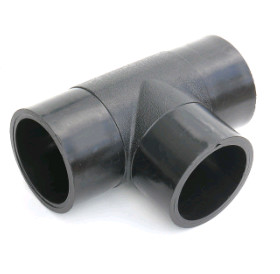 Quality High Pressure A234 WPB Carbon Steel Pipe Tee connector Black Painting for sale