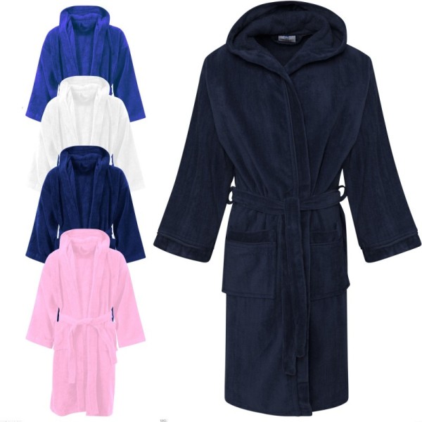 Quality Classical Cotton Terry Bathrobe Breathable With Fleece Fabric Long Sleeve for sale