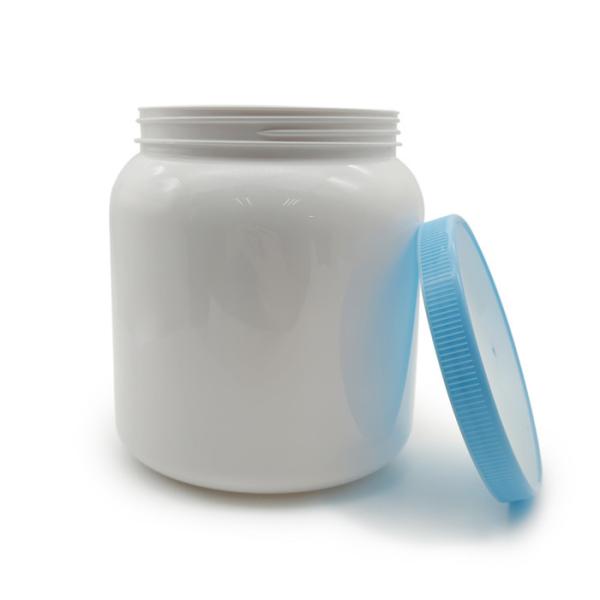 Quality Big Capacity Protein Powder White Container 2000ml Large Plastic Canisters SGS for sale