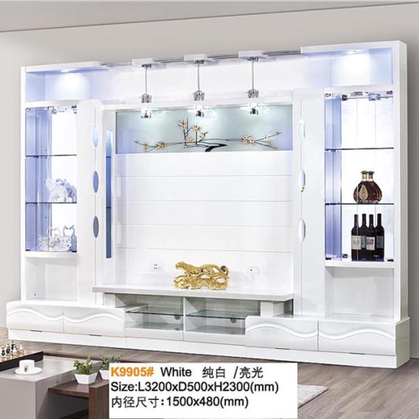 Quality Living Room Modern TV Stands Bunnings Doors Bifold Bookshelf MDF Board French TV Cabinet for sale