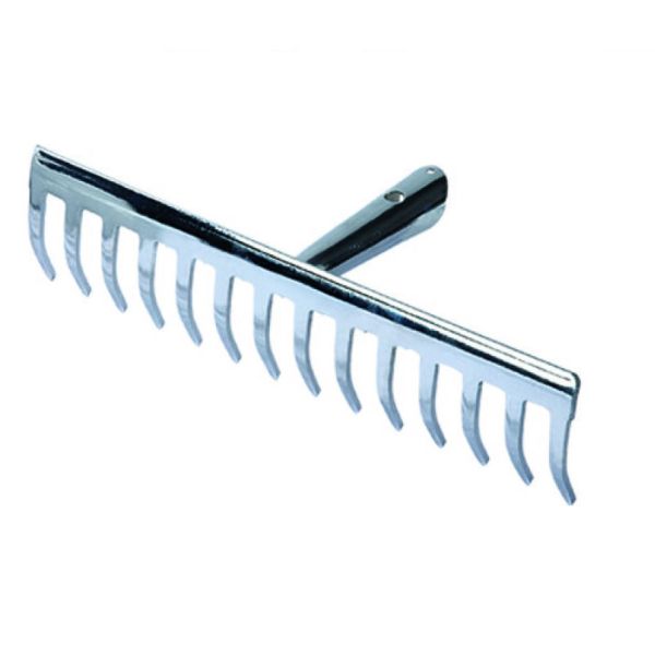 Quality Professional Customized Handle Galvanized Steel Garden Rake Head for Lawn Maintenance for sale