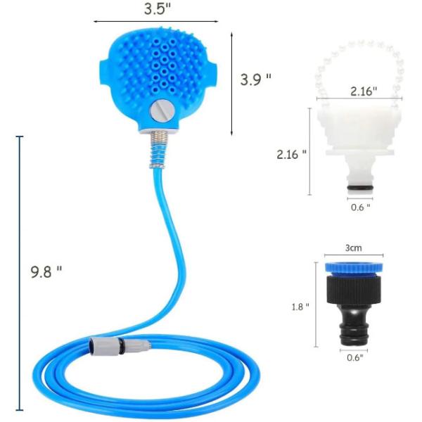 Quality Silicone Dog Shower Sprayer Sustainable Dog Hair Grooming Kit for sale