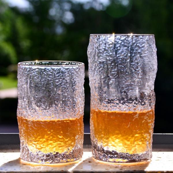 Quality Creative Embossed Stump Whiskey Glasses , Engraved Whiskey Glasses for sale