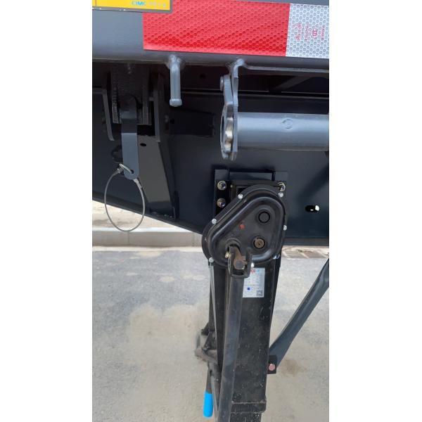 Quality 100T Maximum Load Capacity Flatbed Container Semi-Trailer with Mechanical for sale