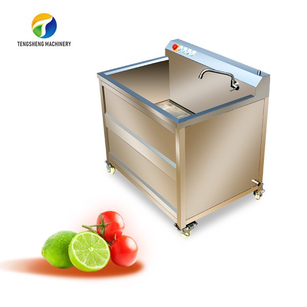 Quality Industrial Single Bubble Fruit And Vegetable Washing Machine 300KG/H for sale