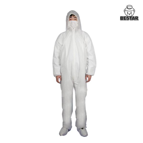 Quality Disposable Polypropylene SPP Breathable Disposable Protective Coverall for for sale