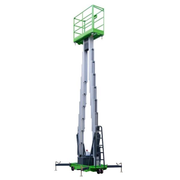 Quality Customizable Hydraulic Lift Platform 10m Double Mast Loading Capacity 200kg for sale