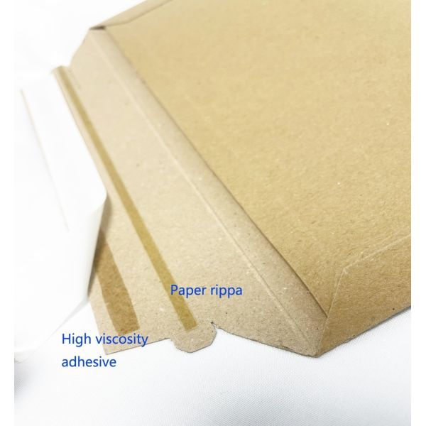 Quality Convenient and Durable Delivery Package Recycled Kraft Expandable Rigid Mailer for sale