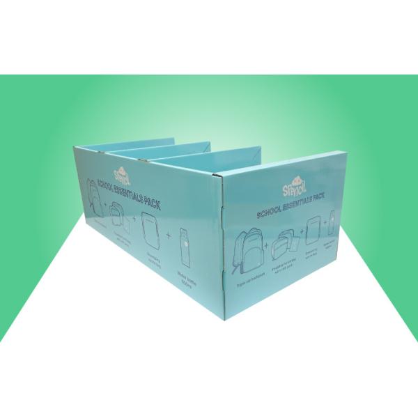 Quality Costco Backbag Cardboard PDQ Trays , Stackup Design PDQ Display Boxes for sale