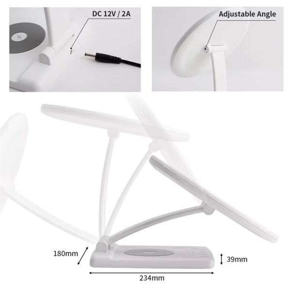 Quality 049 Kilogram Customizable Logo Wireless Charging Function Lamp 10000 Lux Led for sale