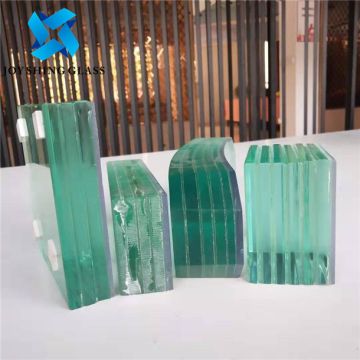 Quality Tempered Bullet Proof Glass Laminated Solid Structure Flat Shape for sale