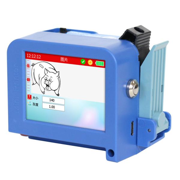 Quality 220x130x50mm Smart Portable Mini Thermal Printer with Black Solvent Ink for sale
