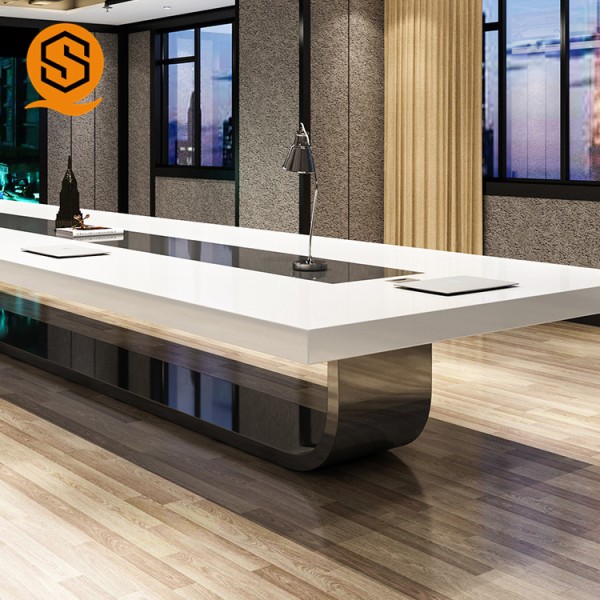 Quality Solid Surface Long Conference Room Table with 100% Repairable for sale