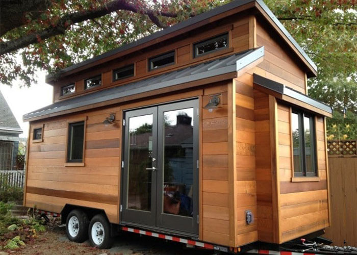 Quality Prefab Tiny House Ready To Ship Made Steel Frame With Trailer On Wheels for sale
