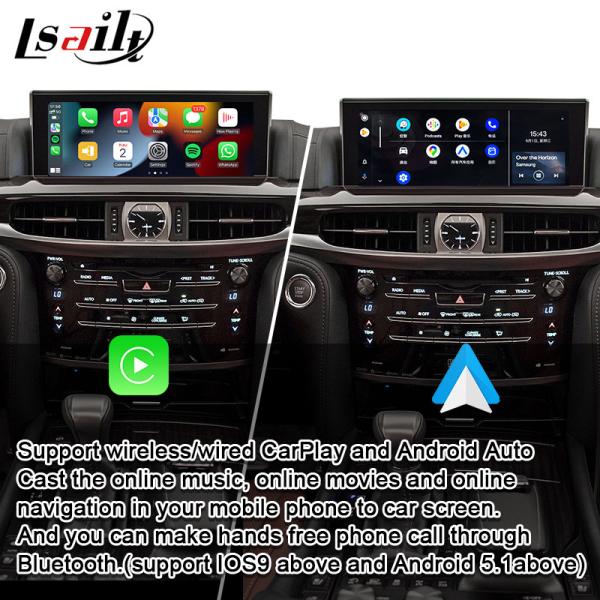 Quality Wireless CarPlay Decoder for Lexus LX LX570 LX460d 2017-2022 Revese Camera Video for sale