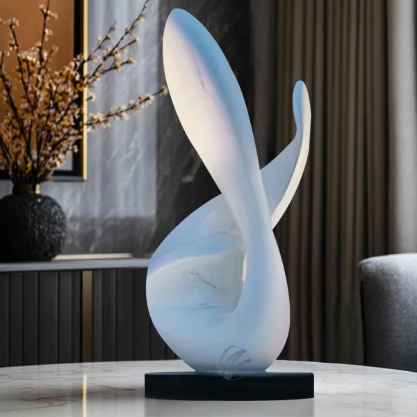Quality Handcrafted Modern Decor Elegant Fiberglass Sleek Sculpture for sale