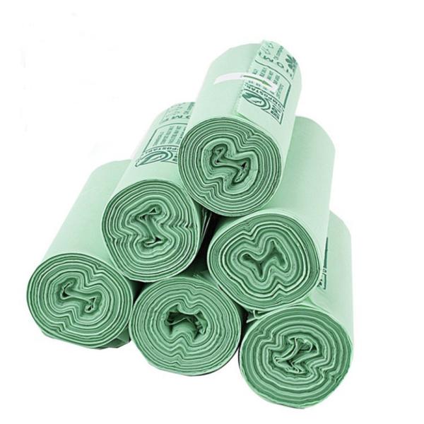 Quality Custom Printed Small Cornstarch Bin Bags Eco Friendly 13 Gallon For Kitchen for sale