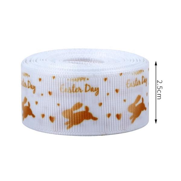 Quality 1" Width Custom Printed Grosgrain Ribbon for Easter Gift Package Wrapping from for sale