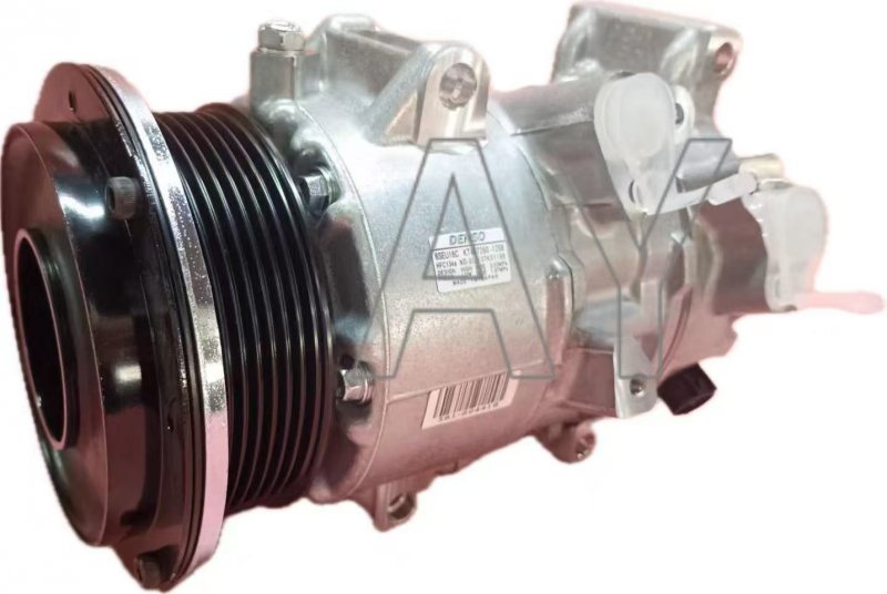 Quality TOYOTA AC Compressor with 7pk Grooves 12V Rated Voltage and 110mm Pulley Diameter for R134 Refrigerant for sale