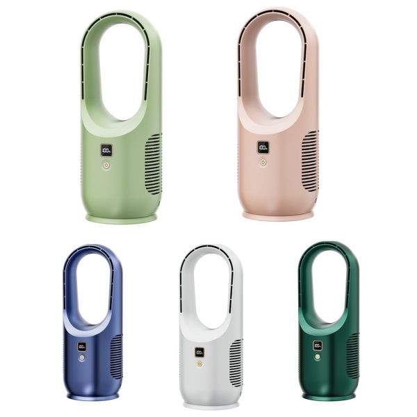 Quality Timer Function Desktop Bladeless Fan Private Mold NO Lithium Battery Rechargeabl for sale
