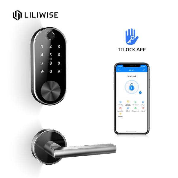 Quality Bluetooth Door Lock Wireless Wifi Control Digital Fingerprint Split Electronic for sale