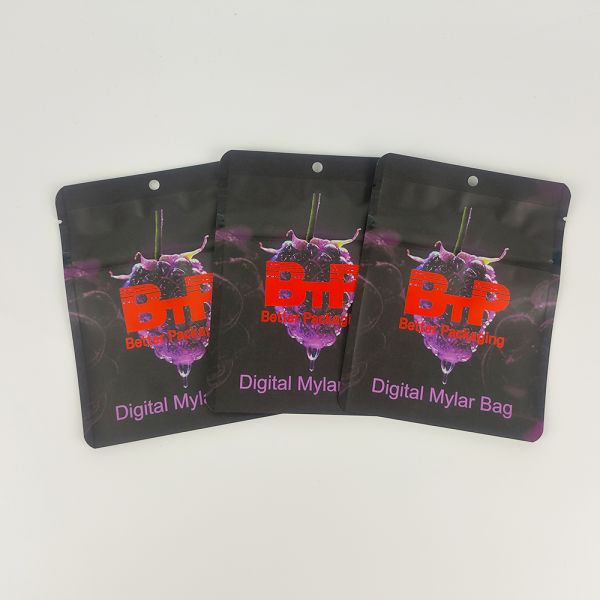 Quality Custom Logo Multiple Designs Spot UV Printing Large Capacity Pure Aluminum Foil Mylar Pouch for sale