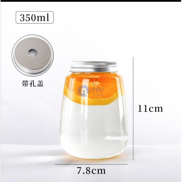 Quality 350ml Screw Cap 46g Disposable Juice Bottles for sale