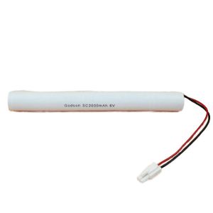 Quality Emergency Light Ni Cd Battery SC2000mAh 6.0V Long Service Life Cell for sale