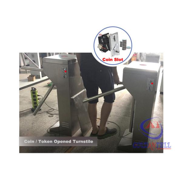Quality Rustproof Steel Bi Directional Tripod Turnstile Gate Pedestrian With Rfid Reader for sale