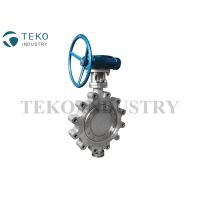 Quality Carbon Steel High Temp Butterfly Valve With Multilayer Metal Sealing Structure for sale