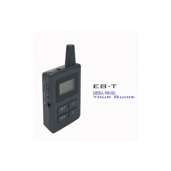 Quality E8 Ear - Hanging Bluetooth Tour Guide System Black Travel Audio Guide for sale