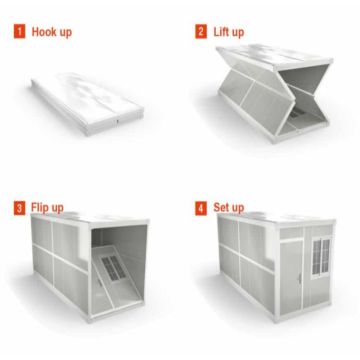 Quality Folding Container Office for Luxury Prefabricated Houses and Modular Mobile for sale