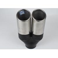 China Carbon Fiber 60mm Inlet 90mm Outlet Dual Exhaust Muffler Tip factory