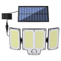 Quality Outdoor Solar Powered Exterior Waterproof Motion Sensor Wall Light for sale