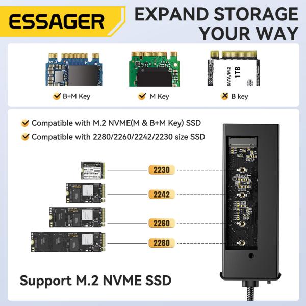 Quality USB C Docking StationSSD USB Hub For Laptop 18cm Cable for sale