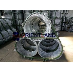 Quality 0.45mm Razor Blade Fencing Wire Obstacles 70m Good Resistance To Natural Forces for sale