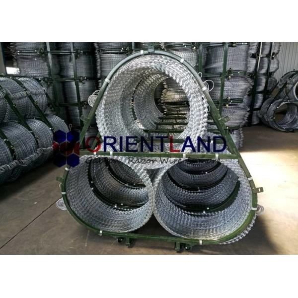 Quality 0.45mm Razor Blade Fencing Wire Obstacles 70m Good Resistance To Natural Forces for sale